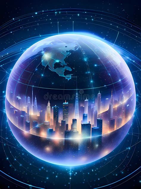 City Network Connections The Concept Of Telecommunication And