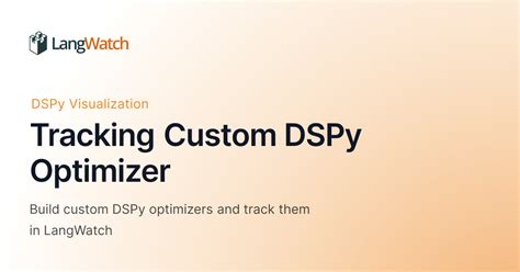 Tracking Custom Dspy Optimizer Langwatch