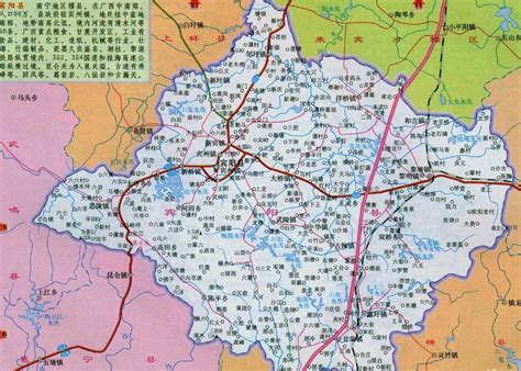 宾阳县地形图 宾阳县地图全图 伤感说说吧