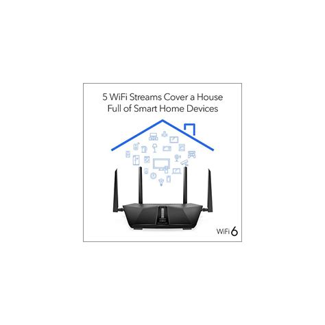 NETGEAR Nighthawk WiFi Router RAX Stream Dual Band Gigabit Router AX Wireless Speed