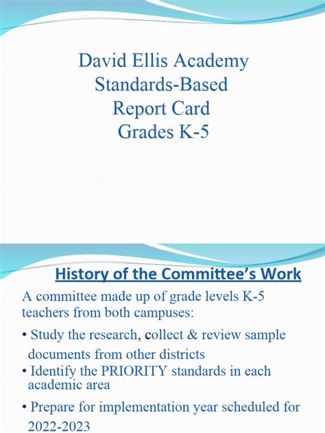 Standards Based Report Card Pdf Cognition Learning