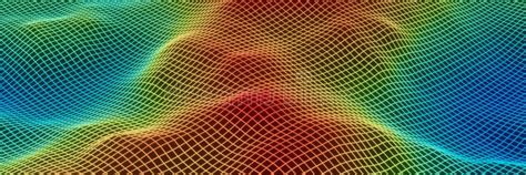 3d Abstract Grid Topography Gradient Mesh Terrain Stock Illustration Illustration Of