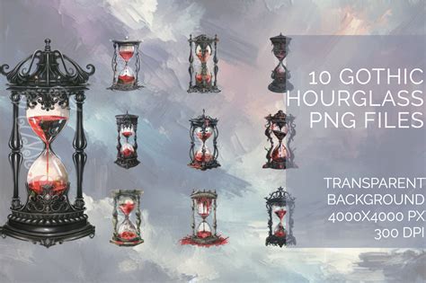 Gothic Hourglass Watercolor Art Series 1 Graphic By Imperfectirissio