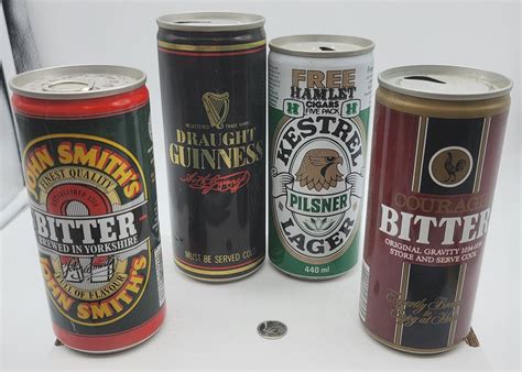 4 Assorted World Beer Cans