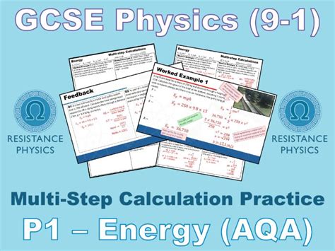 Energy Multi Step Calculations Slop Practice Worksheet With Answers