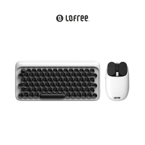 Xiaomi Lofree Dual Mode Keyboard And Mouse White Bluetooth2 4g รองรับmac