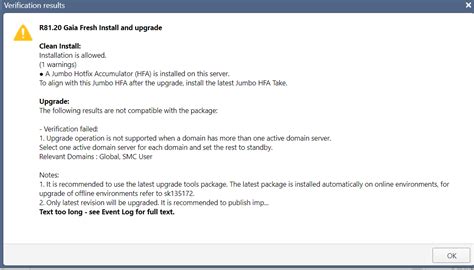 Solved R8120 Pre Upgrade Verifier Failed For Primary Man Check Point Checkmates