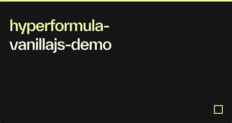 hyperformula examples codesandbox