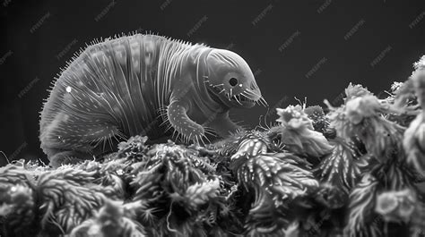Tardigrade In Moss Droplet Electron Microscope View An Electron