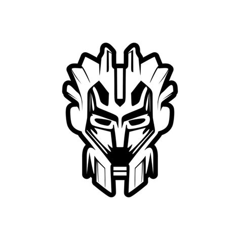 Premium Vector Vector Robot Logo In Gray Scale