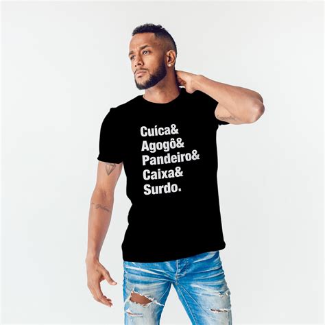 Camiseta de Samba Cuíca Agogô Pandeiro Caixa e Surdo Elo7