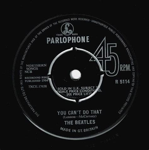 The Beatles Can T Buy Me Love Vinyl Record 7 Inch Parlophone 1964