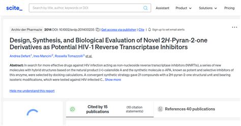 Design Synthesis And Biological Evaluation Of Novel 2 H ‐pyran‐2‐one Derivatives As Potential