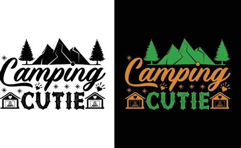 Camping Cutie T Shirt Design 26397765 Vector Art At Vecteezy