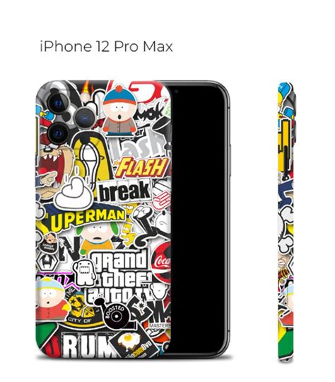 Защитная пленка на Айфон 12 Pro Max с защитой краёв Виниловая наклейка на заднюю панель Iphone