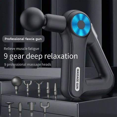 1pc Rechargeable High Capacity Fascia Gun With 9 Different Intensity