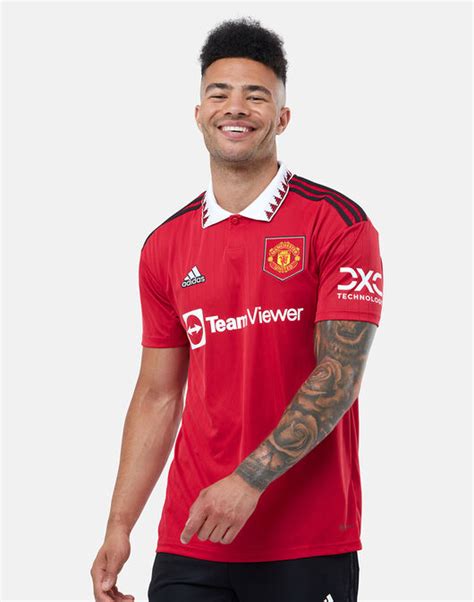 Adidas Adult Manchester United 22 23 Home Jersey Red Life Style