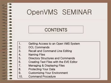 Ppt Openvms Seminar Powerpoint Presentation Free Download Id9289980