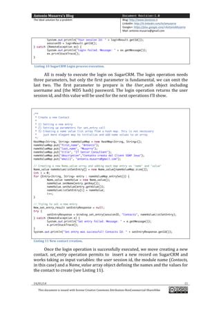 How To Build A Java Client For SugarCRM PDF