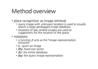 Netvlad Cnn Architecture For Weakly Supervised Place Recognition Ppt