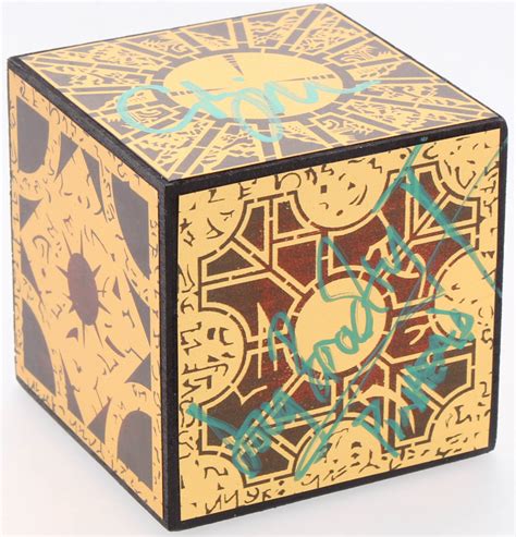 Clive Barker And Doug Bradley Signed Hellraiser Lament Configuration Replica Puzzle Cube