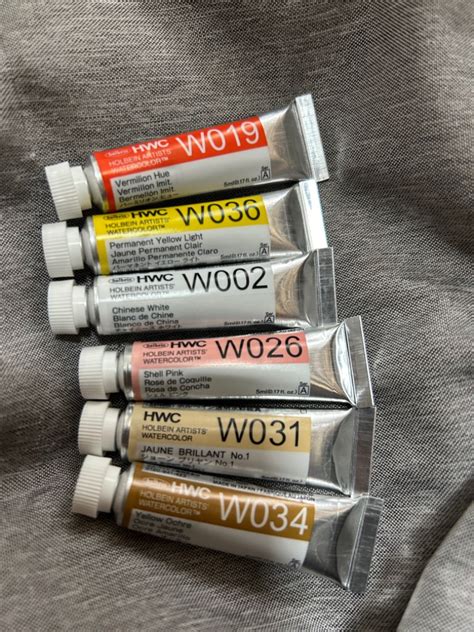 ホルベイン 透明水彩絵具2号5ml【単色】全108色（a色002〜038）【18】 バラ売り Hol Hwc 01artandcraft