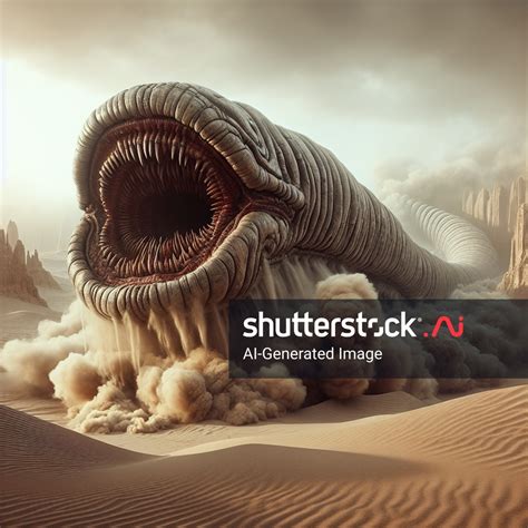 Sandworm Clouds Dust Dune Movie Ai Generated Image 2447776375