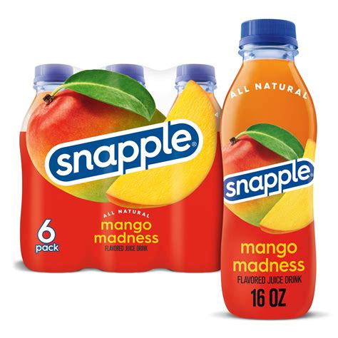 Snapple Mango Juice 6 Fruit Stock Control Walmart Business Supplies