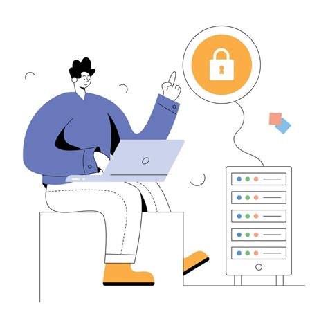 Data Security Flat Illustration Editable Design 11132175 Vector Art At