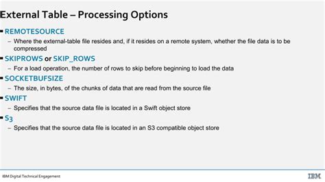 Ibm Db2 115 External Tables Ppt