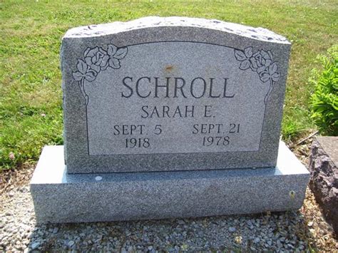Sarah Ellen Robison Schroll 1918 1978 Homenaje De Find A Grave