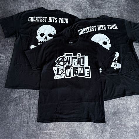 Avril Lavigne เสื้อยืดวงอย่างเป็นทางการ Greatest Hits Tour Shopee