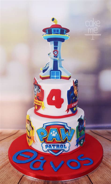 Θέμα Paw Patrol με ζαχαρένιες εκτυπώσεις για τον Θάνο που γίνεται 4
