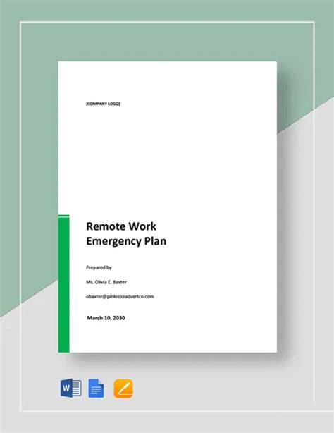 Editable Emergency Plan Templates In Word To Download