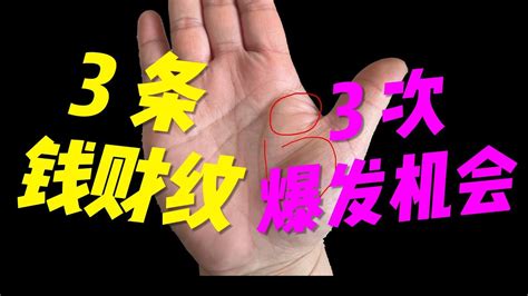 手相錢財紋有 3 條，有 3 次翻盤機會，財富暴漲指日可待！ Youtube