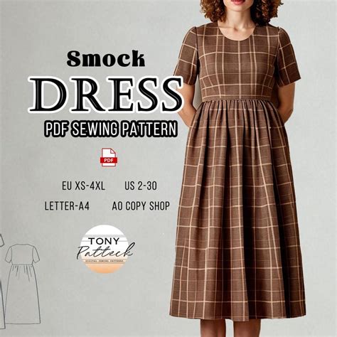 Smock Pattern Etsy