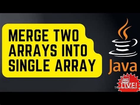 Merge Two Arrays Into Single Array / Concat Two Arrays into Single Array. 🔥 🔥 #javaprogramming ...