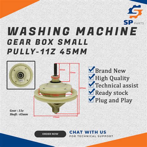 Washing Machine Gear Box Small Pully 11z 45mm Shopee Malaysia