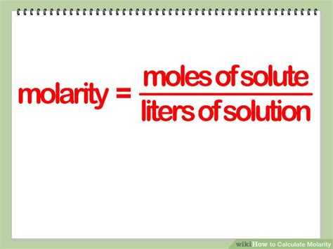 4 Ways To Calculate Molarity Wikihow