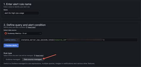How To Configure Alerts For Scaleway Resources In Grafana Scaleway Documentation