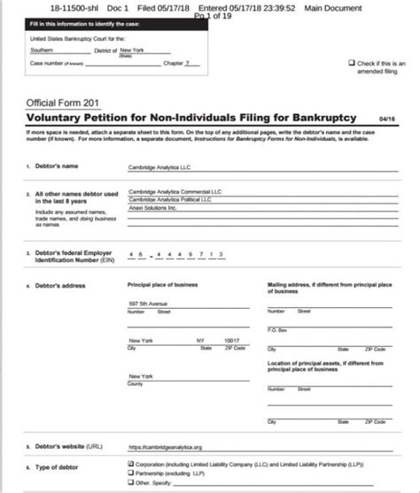 Facebook数据泄露涉事公司剑桥分析在美国申请破产清算techweb