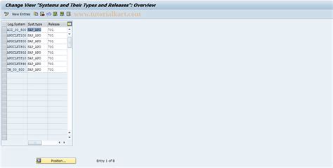 NDV2 SAP Tcode Maintain System Releases