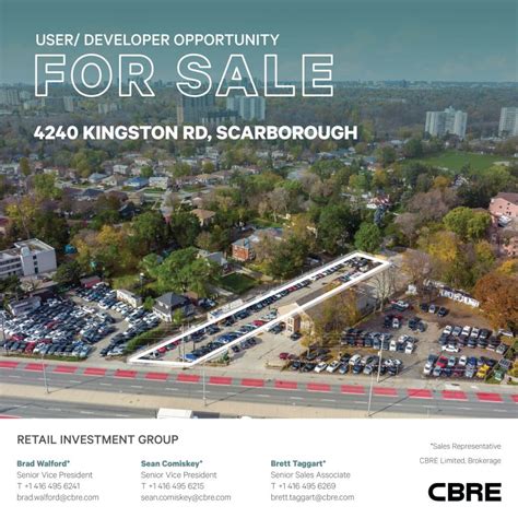 Sean Comiskey On Linkedin New Listing 4240 Kingston Rd Scarborough The Cbres Retail Investment