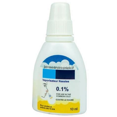 Vaporisateur Xylometazoline Hydrochloride Nasal Solution Packaging