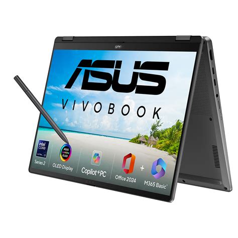Asus Vivobook Flip Oled Intel Core Ultra V Evo Gb Ssd W Mso Blit Tp Sa