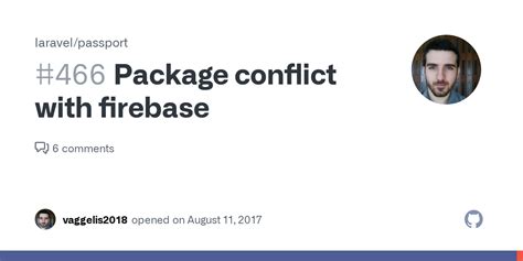 Package Conflict With Firebase · Issue 466 · Laravelpassport · Github