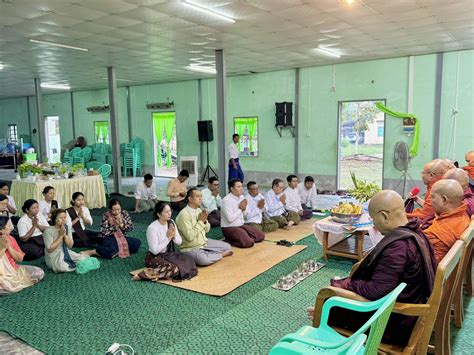 ဝါးခယ်မမြို့နယ်တွင် မြန်မာနှစ်ဆန်း ၁ ရက်နေ့ အန္တရာယ်ကင်းပရိတ်တရားတော်မ
