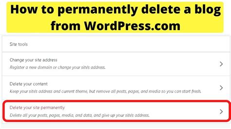 How To Delete A Wordpress Blog Scarily Simple