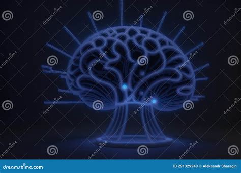 Abstract Digital Brain Neural Network Concept Stock Illustration Illustration Of Intelligence
