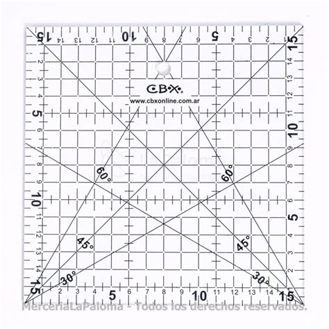 Reglas Patchwork A 1616 Cbx 16 X 16 Por 1 Blister Mercerialapaloma Distribuidora Mayorista